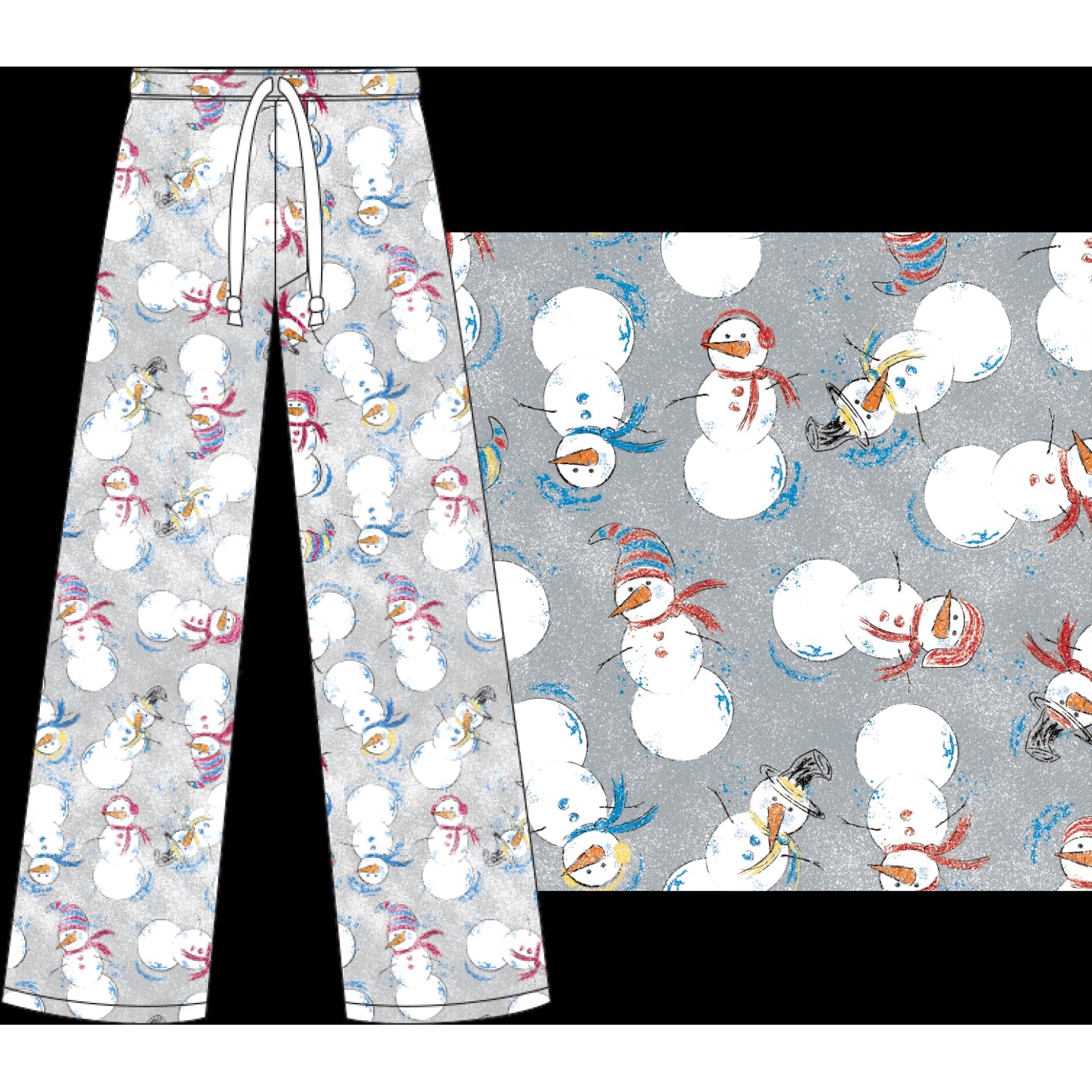 Lots of Snowmen Pants, by Mac & Belle® – Mccc Sportswear